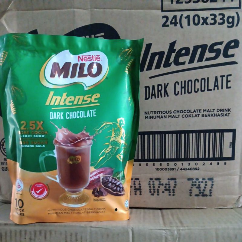 Jual Milo Intense Dark Chocolate 1dus | Shopee Indonesia