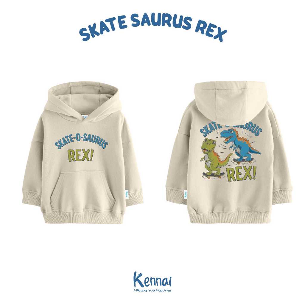 Jual Kennai Hoodie Art Anak Sweater SKATE SAURUS REXAnak unisex usia 1-12th | Shopee Indonesia
