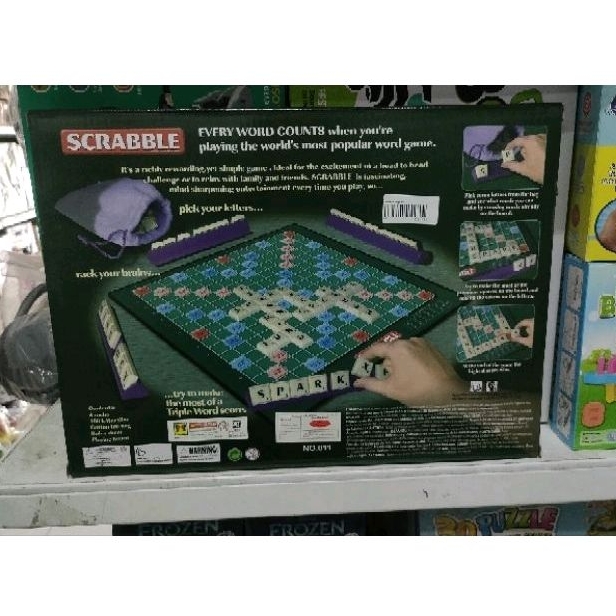 Jual SCRABBLE GAME CLASSIC STANDAR mainan edukasi susun kata kemasan ...