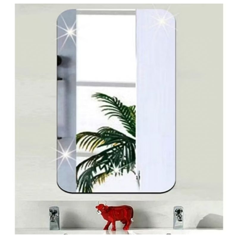 Jual STICKER CERMIN OVAL / PERSEGI 3D STIKER DINDING Kaca Acrylic Sudah ...