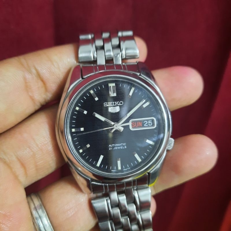 Jual Seiko 5 Automatic SNK361K1 Dial Logo 5 SNK361 Not SNK357 SNK355 ...