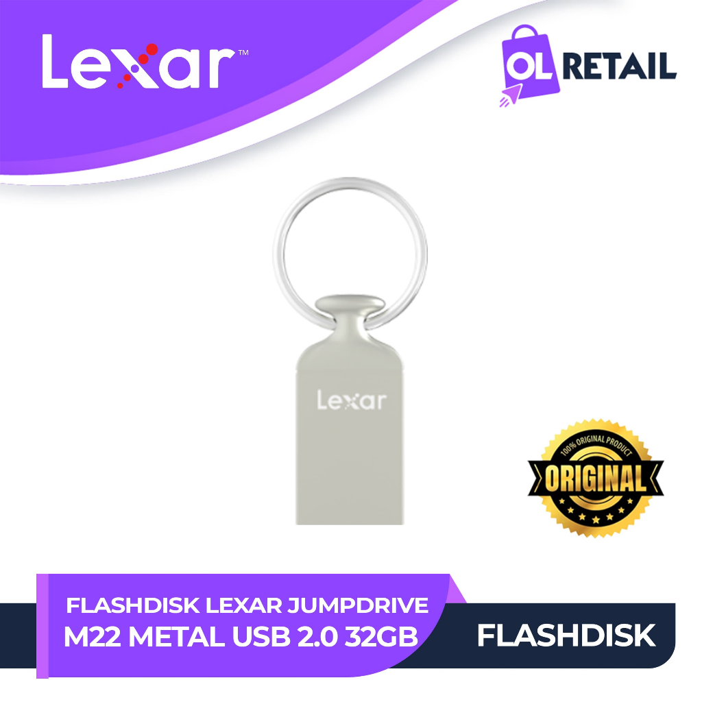 Jual Lexar Flashdisk JumpDrive M22 32GB Metal | Shopee Indonesia