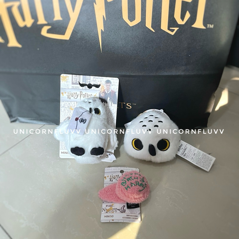 Jual Miniso Harry Potter Hedwig owl doll plush keyring | Shopee Indonesia
