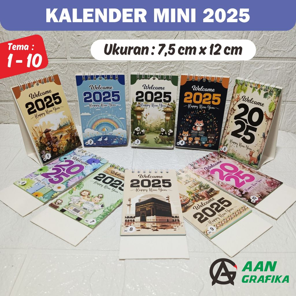 Jual KALENDER MINI 2025 | KALENDER MEJA 2025 - Kode AG (A) | Shopee ...