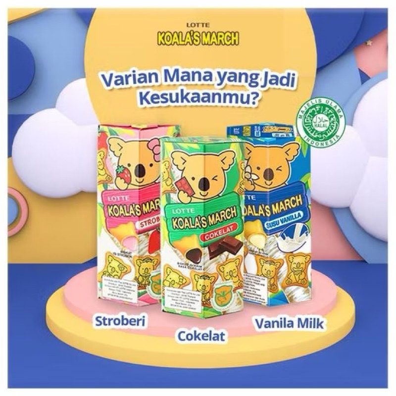 Jual Lotte Koala march - snack koala anak anak | Shopee Indonesia