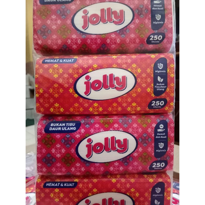 Jual [6 Pack] Tissue Jolly 250 Sheets 2 Ply Murah Berkualitas | Shopee ...
