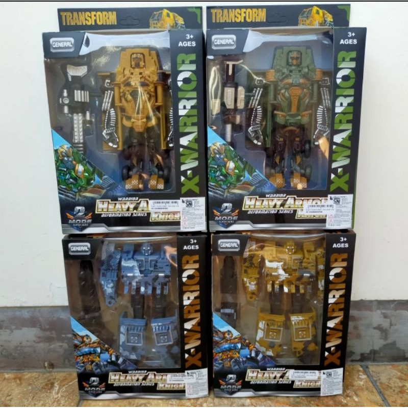Jual Mainan Robot Transform X-Warrior Tank War Military Warrior Heavy ...