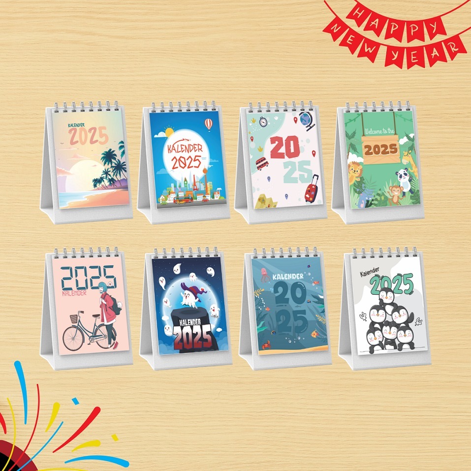 Jual Kalender Meja Mini 2025 Desain Minimalis - Cocok untuk Kantor ...