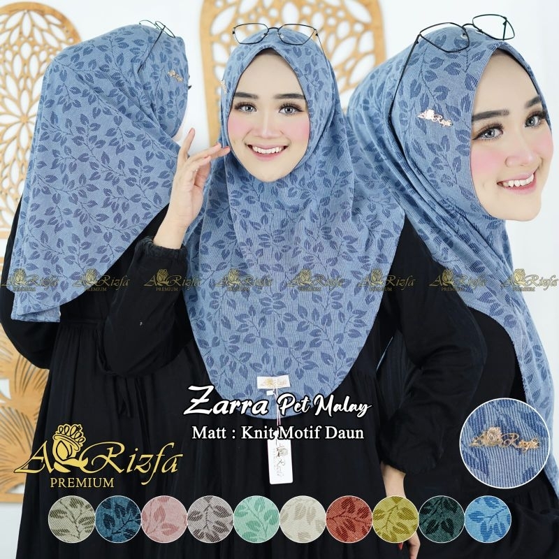 Jual JILBAB BERGO INSTAN MALAY / BERGO KNIT MALAY MOTIF ORI ARRIZFA ...
