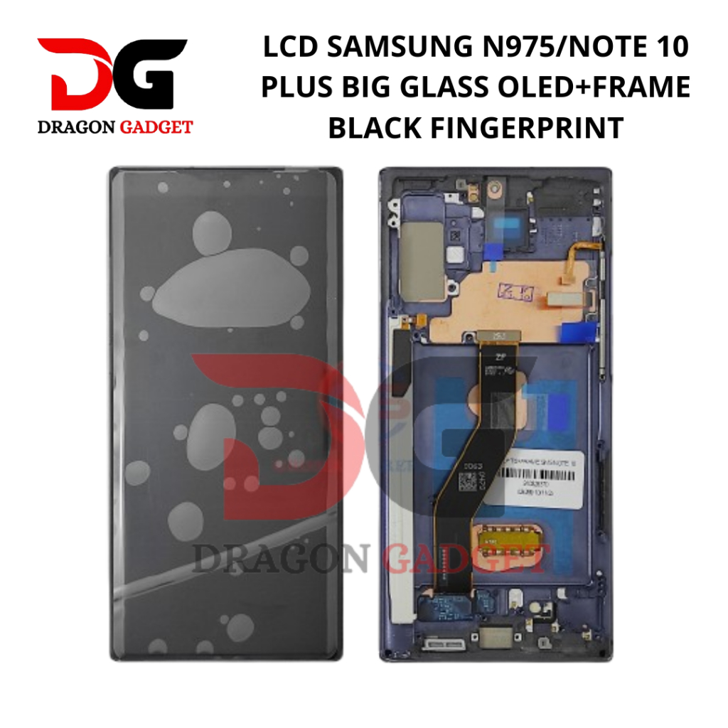 Jual LCD + TOUCHSCREEN + FRAME SAMSUNG N975/NOTE 10 PLUS BIG GLASS OLED BLACK | Shopee Indonesia