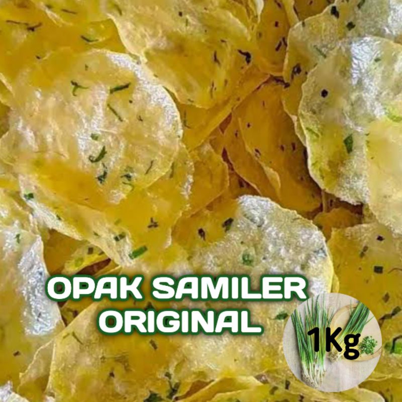 Jual KERUPUK OPAK SINGKONG SAMILER MENTAH ORIGINAL 1 KG TERMURAH ...