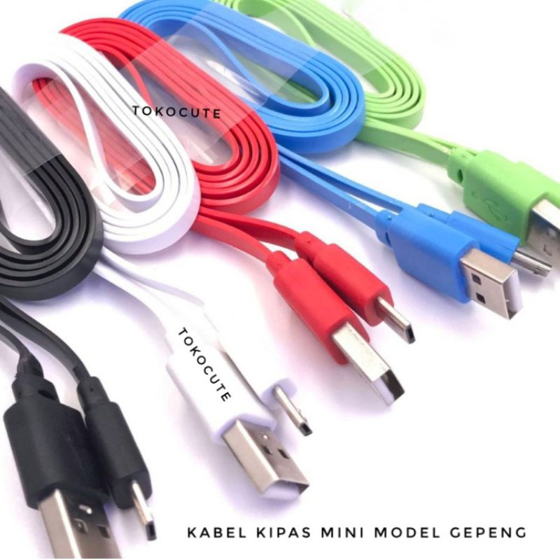 Jual Kabel Casan Kipas Mini Speaker Galon HP Ujung Gepeng Model ...