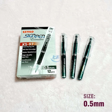 Jual (1 Pcs) KENKO Sign Pen / Pulpen Gel Tanda Tangan KS-97 0.5mm Warna ...