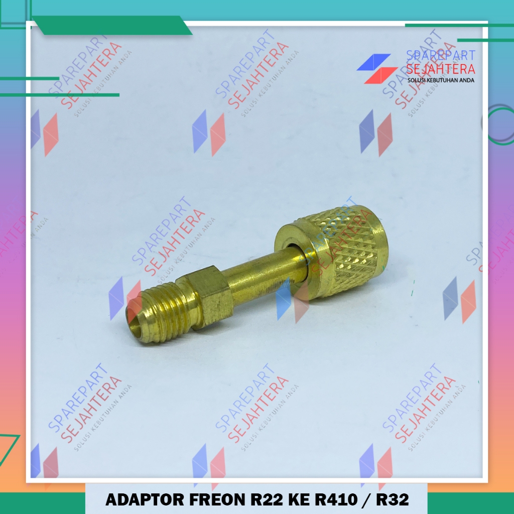 Jual NEPEL KONEKTOR ADAPTOR AC FREON R32 R410 SELANG MANIFOLD CONNECTOR ...