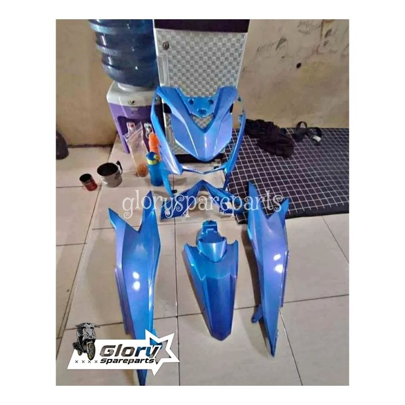 Jual fullset body halus Honda beat deluxe warna biru lembayung ungu ...