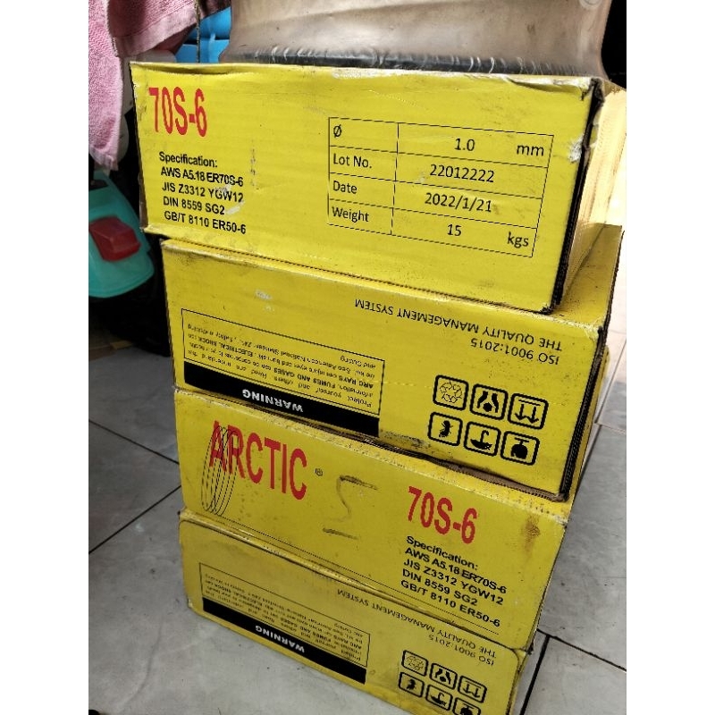 Jual KAWAT LAS ARCTIC 70S-6 Size,1.0MM MIG WIRE E70S-6 | Shopee Indonesia