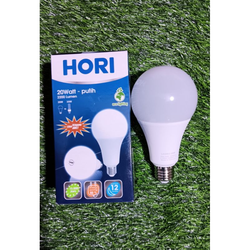 Jual HORI Lampu LED Bulb Bohlam 20 Watt - Putih | Shopee Indonesia