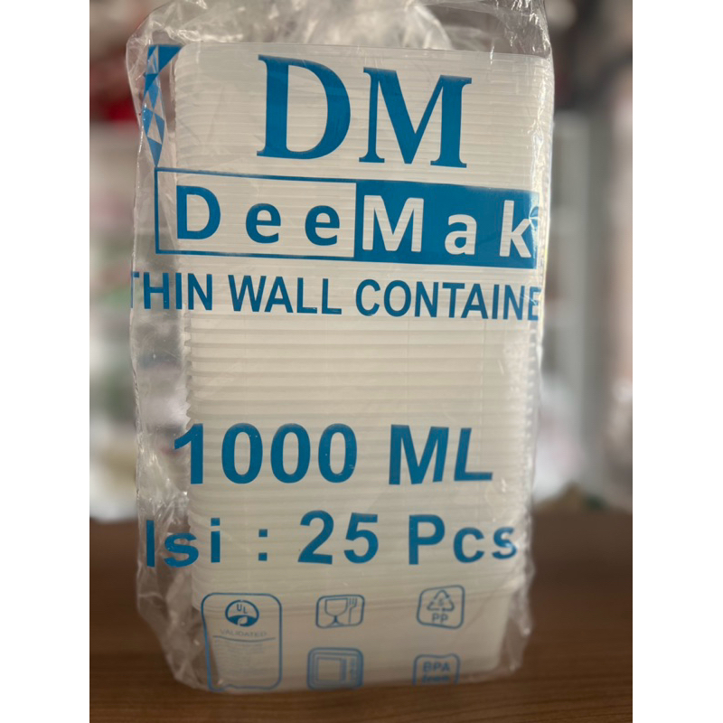 Jual thinwall DM square 1000ML | Shopee Indonesia