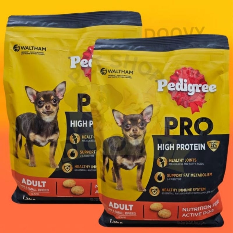 Jual PEDIGREE PRO MINI & SMALL BREED 1,3KG HIGH PROTEIN MAKANAN ANJING ...