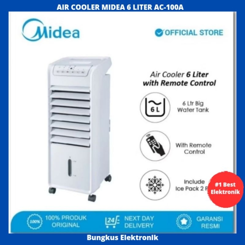 Jual AIR COOLER MIDEA AC-100A 6LITER AIR COOLER MIDEA | Shopee Indonesia