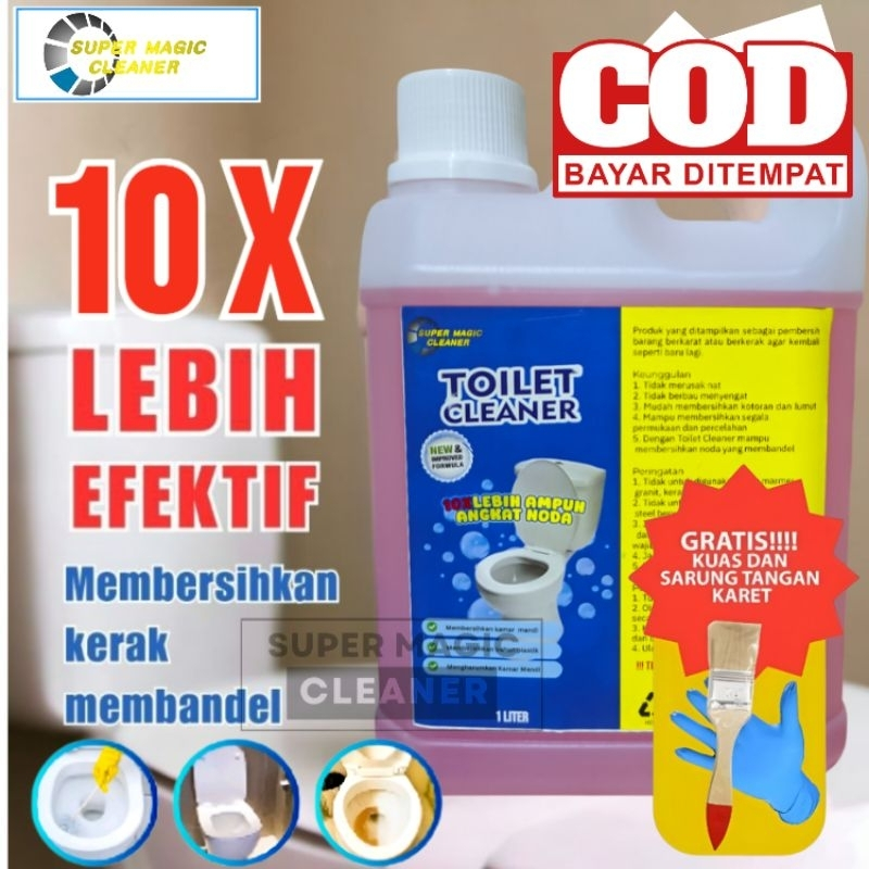 Jual Cairan Pink Toilet Cleaner 1 Liter Pembersih Lantai Pembersih ...