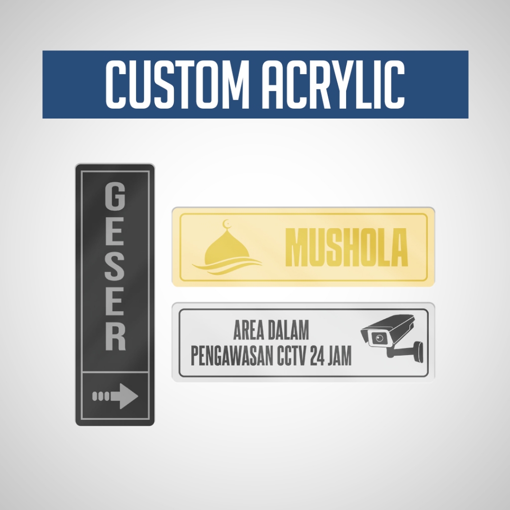 Jual Ohio * Welcome Sign Acrylic Custom | Papan Tanda Akrilik | Custom ...