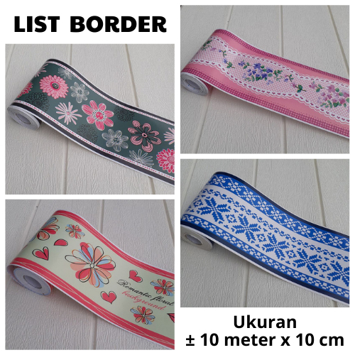 Jual List Border Wall Border Lis Border Dinding Wallpaper Sticker ...