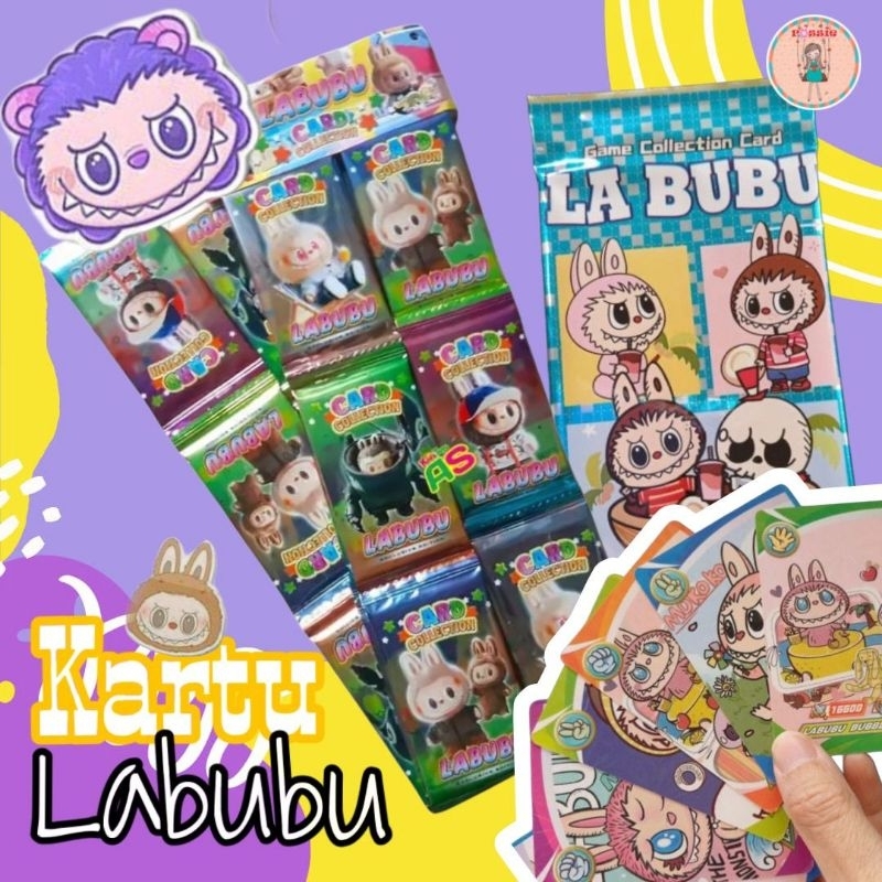 Jual Kartu Foil Labubu 1 Foil isi 9 Kartu Mainan Gunting Kertas Batu ...