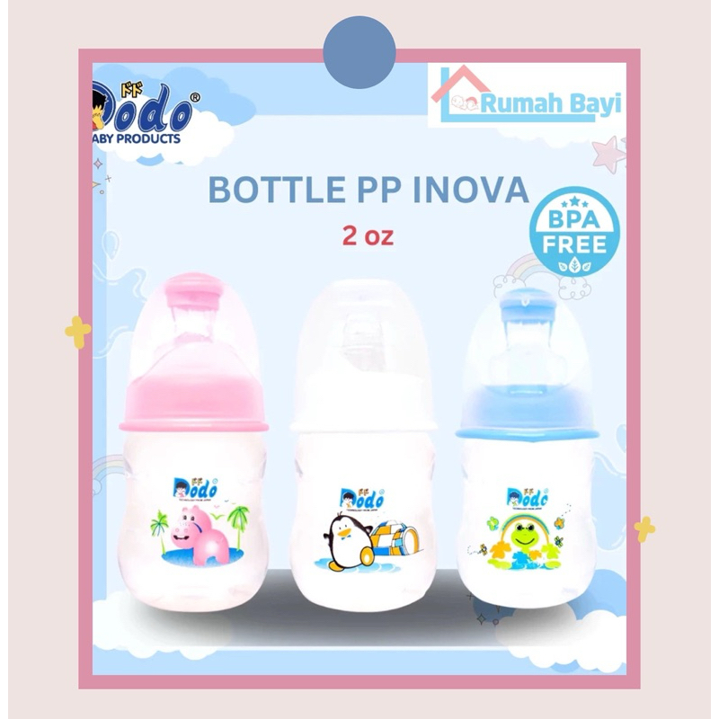 Jual Botol Susu / Bottle PP INOVA 2 Oz ( gambar disetiap warna random) | Shopee Indonesia