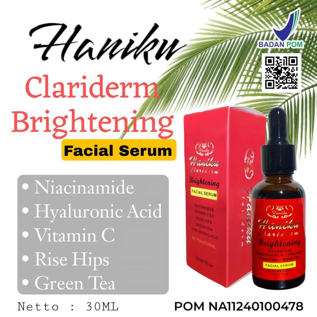 Jual ( PER PCS ) SERUM HANIKU CLARIDERM BRIGHTENING 30ML BPOM / FACIAL ...