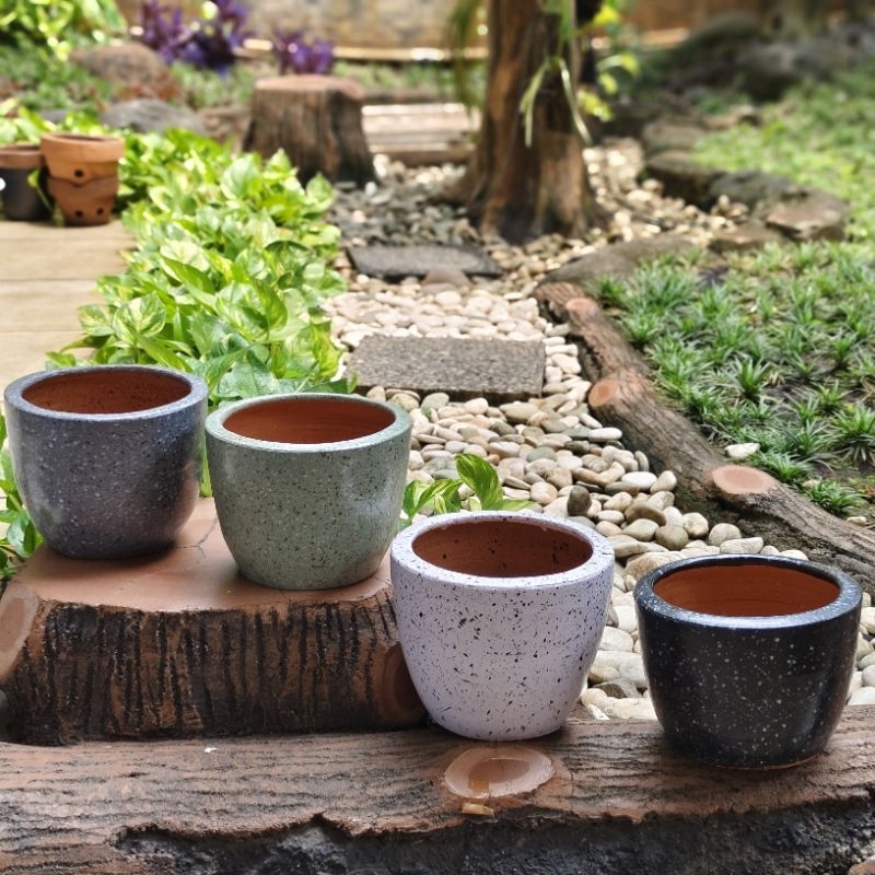 Jual Pot Tanaman Gerabah Diameter 15cm [INSTANT] | Vas Bunga Porselen ...