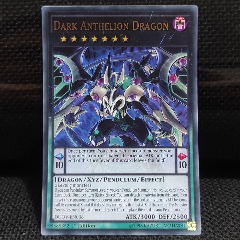 Jual Kartu Yugioh TCG Dark Anthelion Dragon Ultra Rare UR ORI DUOV NM ...