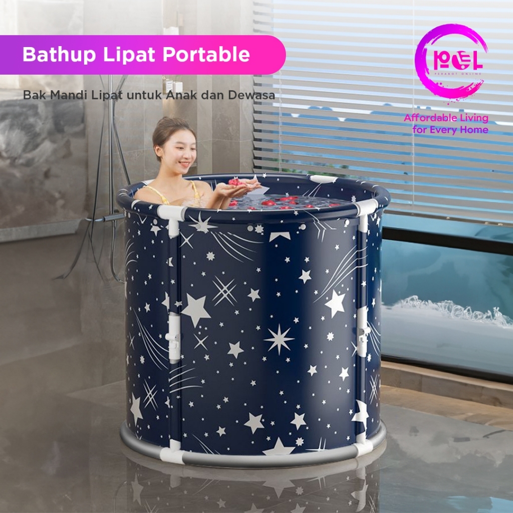 Jual POL - Bath Tub Bak Mandi Lipat Anak Dewasa Portable | Shopee Indonesia