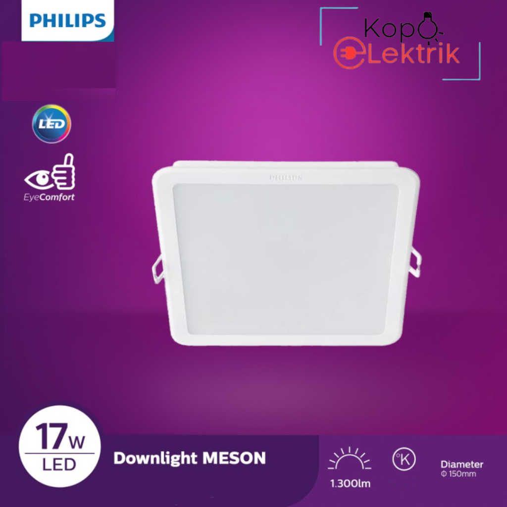 Jual Downlight Kotak Philips MESON LED 9W 13W 17W | Shopee Indonesia