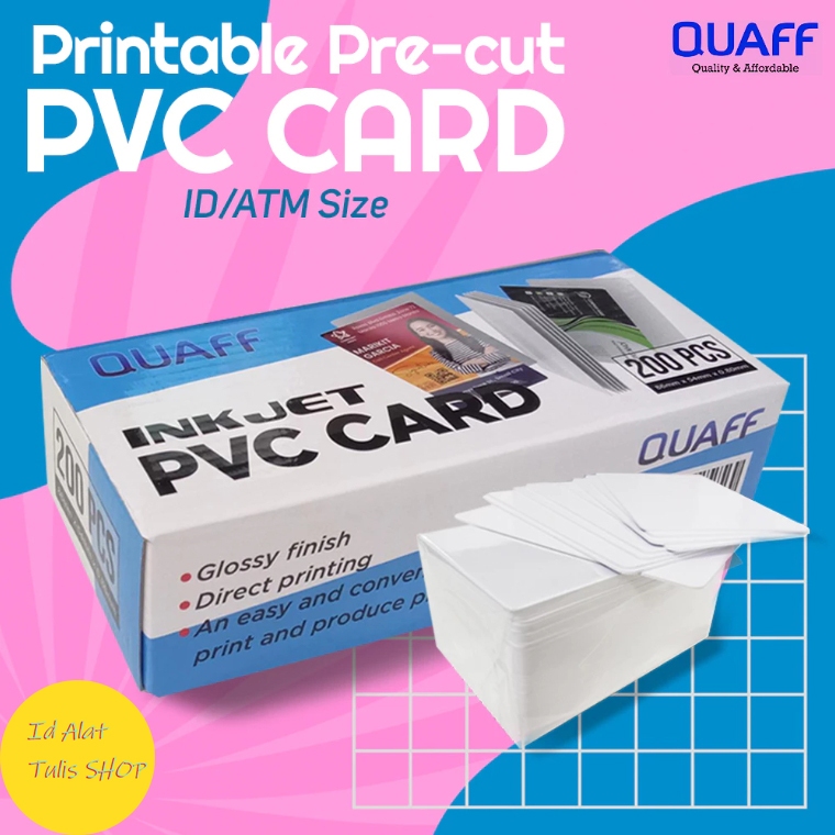 Jual Kartu PVC Cetak Pra-Cut (86-54mm) untuk Pencetakan Langsung ...