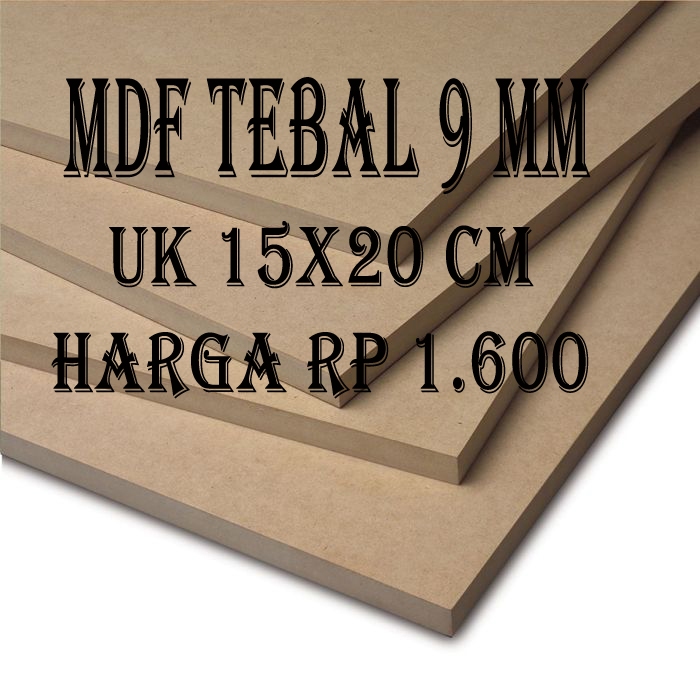 Jual PAPAN MDF 9mm Ukuran 15x20 cm | Shopee Indonesia