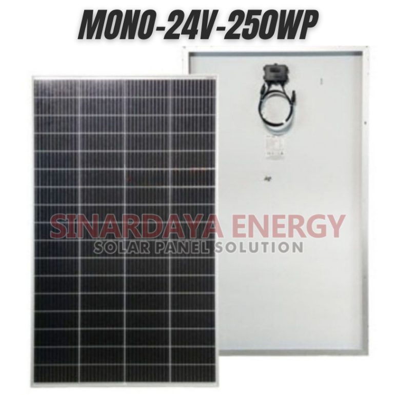 Jual Solar Panel/Panel Surya Solar Cell Mono Crystalline 24V 250WP ...