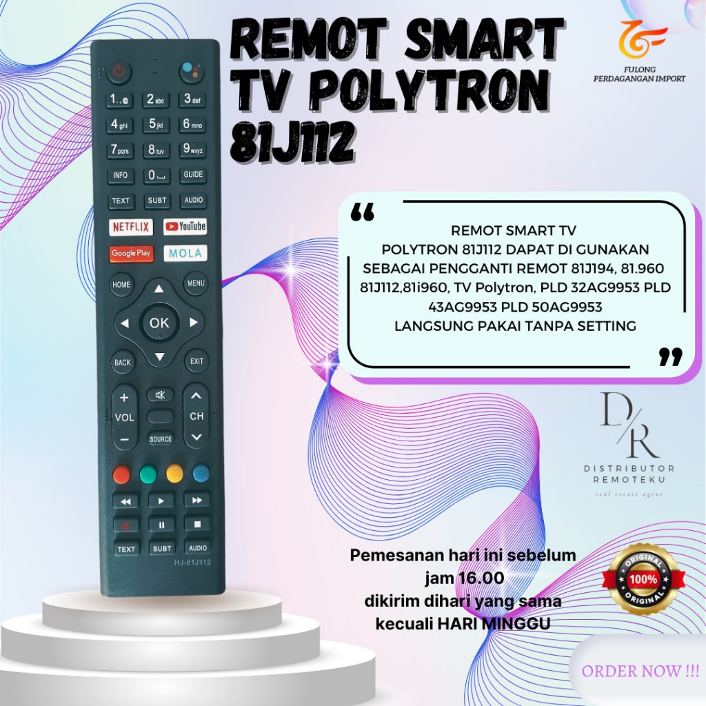 Jual Remote Remote Multi Series Polytron 81J112 LED LCD Android Smart Tv Tanpa Setting | Shopee ...