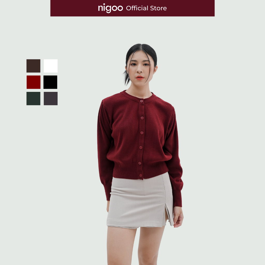 Jual NIGOO Daisy Cardigan Rajut Knitwear Wanita | Shopee Indonesia