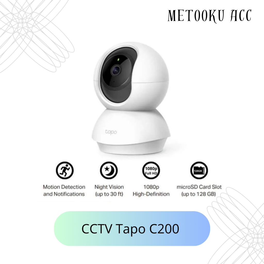 Jual CCTV Indoor TP-Link Tapo C200 360° Pantilt Home Security IP Cam ...
