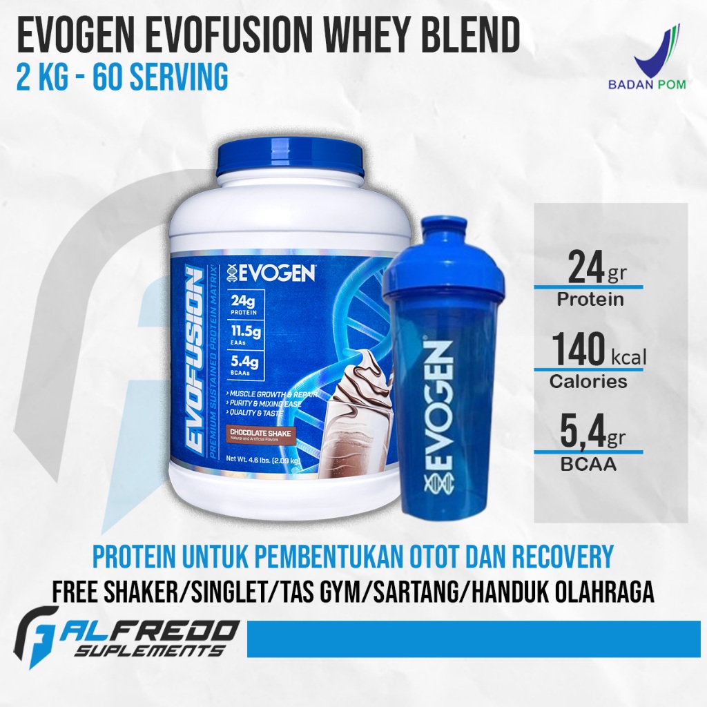 Jual Evogen Evofusion Whey Protein 4 Lbs Evo Fusion Whey Blend Matrix ...
