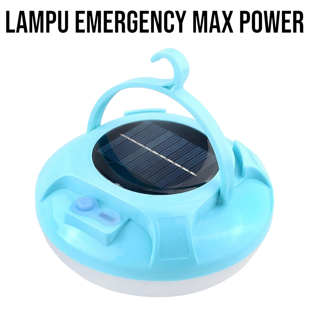 Jual Lampu Emergency MAX POWER 300 Watt 400 Watt 600 Watt UFO Gantung Solar Panel Camping Lamp ...