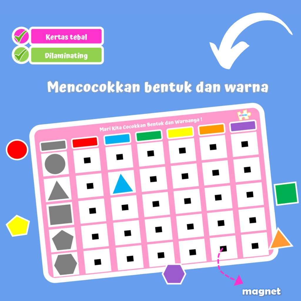 Jual Diikidz mencocokkan bentuk dan warna | Shopee Indonesia
