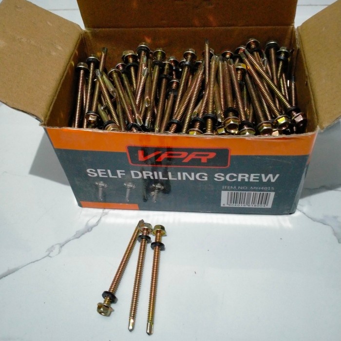 Jual baut roofing 12 x 70 baut rofing 7cm 1box / baut roofing baja ...