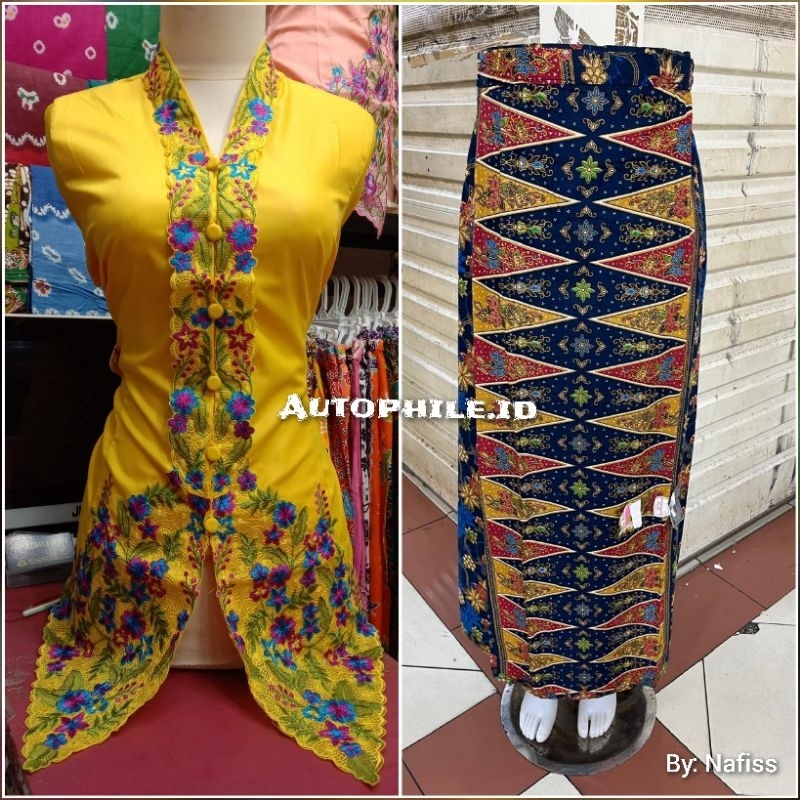 Jual SETELAN KEBAYA ENCIM MOTIF TERBARU PREMIUM/KONDANGAN/KANTOR ...
