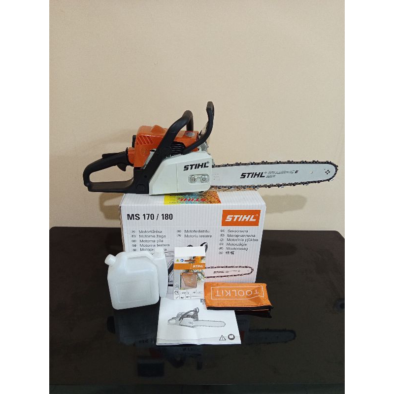 Jual Chainsaw MS 170/180 Lengkap dengan Bar 16" dan Rantai Mesin Senso Stihl MS 170/180 Komplit ...