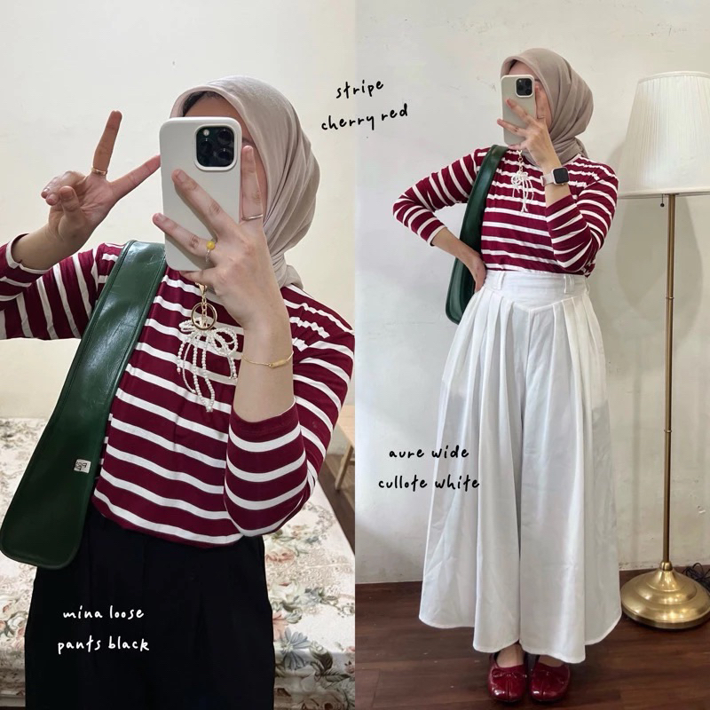 Jual KAOS INNER STRIPE/ Inner Motif Garis / Manset Motif/INNER STRIPE ...