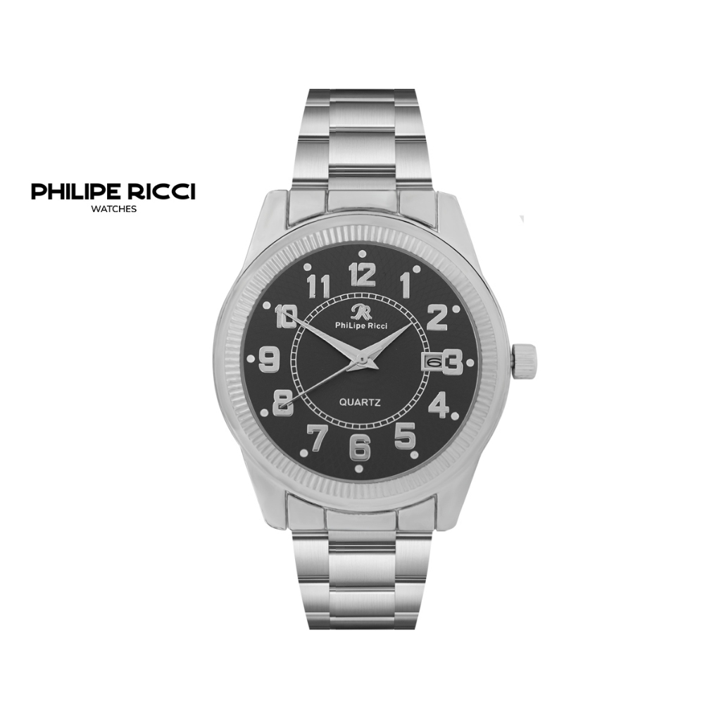 Jual PhiLipe Ricci Jam Tangan Pria Rantai Kecil Keren Simple Hitam ...
