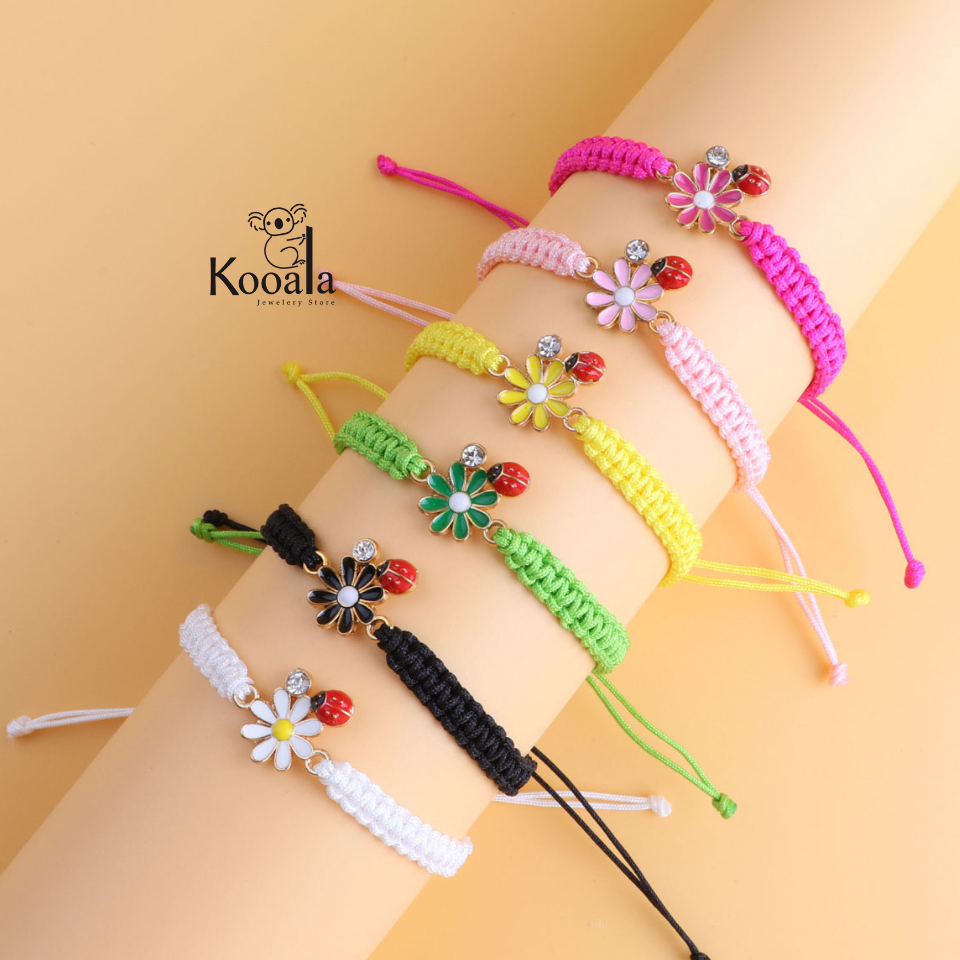 Jual Gelang Tali Serut Tenun Bunga Daisy Fashion Korean Model Sederhana ...