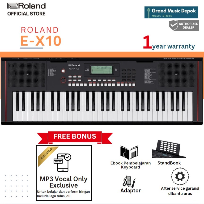 Jual [Free Style DANGDUT] Roland E-X10 Arranger Keyboard Ex10 ex-10 ex 10 Roland Original ...